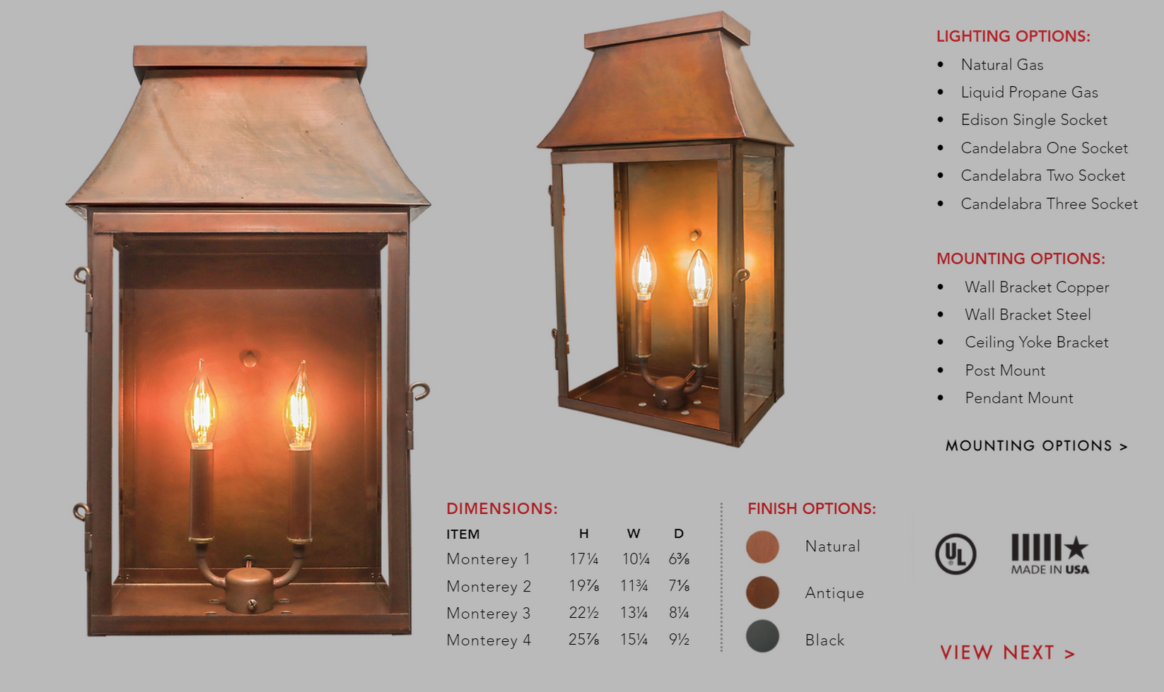 Carroll by Design Monterey Copper Lantern Pendant Light – TetonLighting™