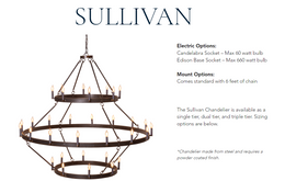 St. James Sullivan 3 Tier Steel Chandelier – TetonLighting™