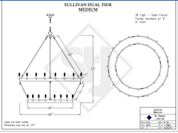 St. James Sullivan 2 Tier Steel Chandelier – TetonLighting™