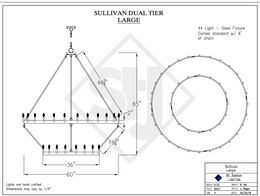 St. James Sullivan 2 Tier Steel Chandelier – TetonLighting™